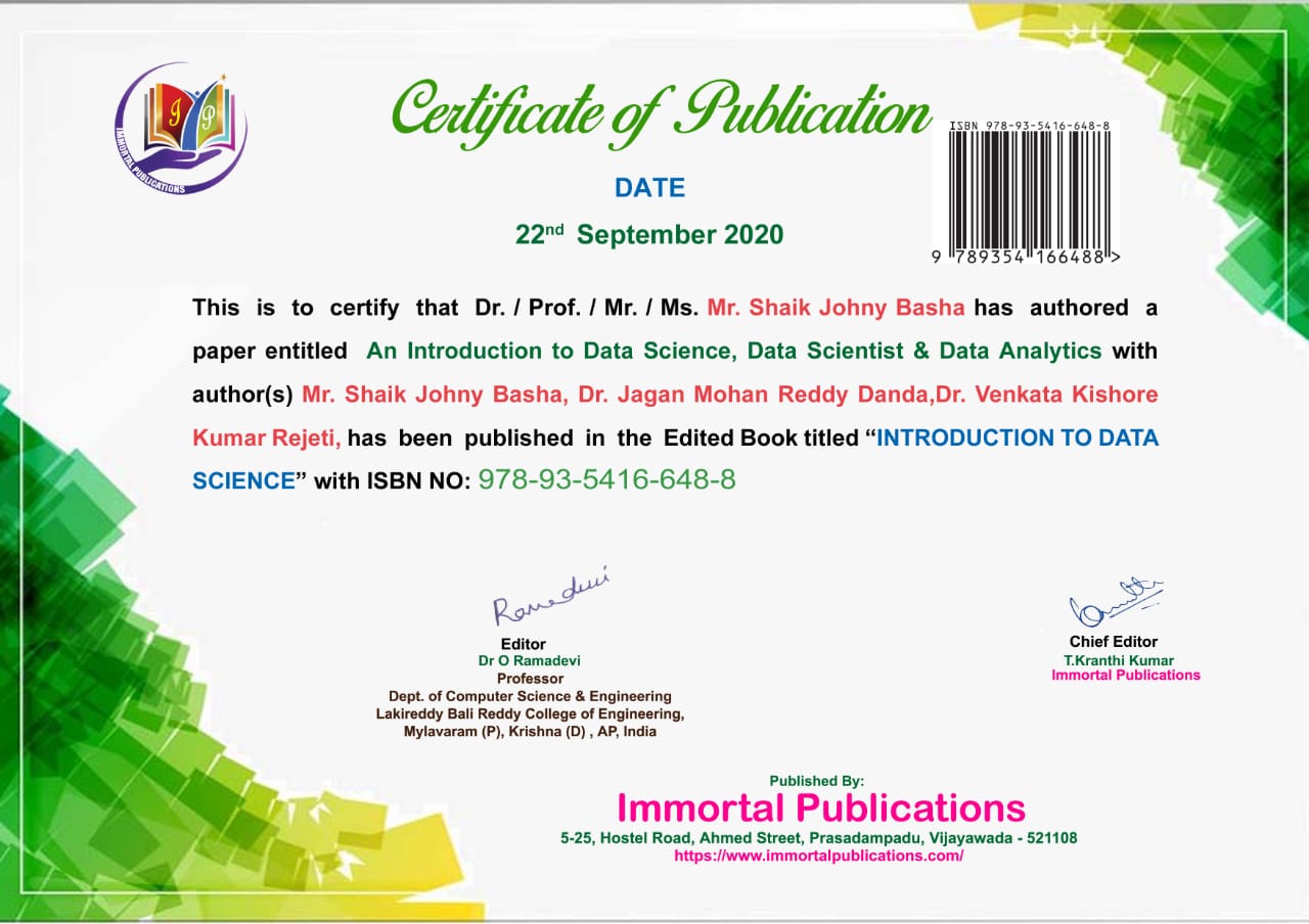 Mr. Shaik Johny Basha